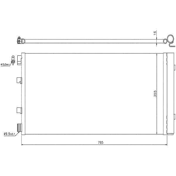 STELLOX 10-45737-SX (1045737_SX / 2765000Q1A / 4419449) радиатор кондиционера\ Opel (Опель) movano b, Renault (Рено) master