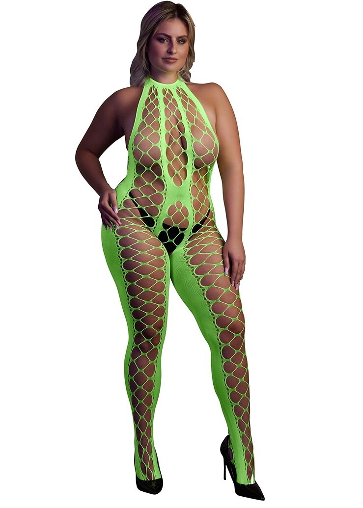Кетсьюит neon Green XL/XXXXL от Ouch универсальный размер и неоново-зелёный цвет