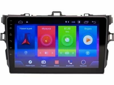 Автомагнитола с рамкой 2 din 9 дюймов для Toyota Corolla E150 2008-2012 / Android 2Gb+32Gb / GPS / Bluetooth / Wi-Fi / FM-радио