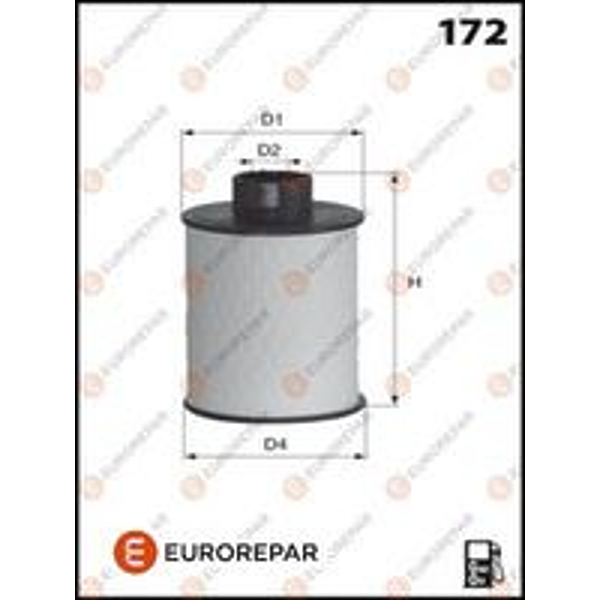 EUROREPAR E148145 фильтр топл. Citroen (Ситроен) Jumper (Джампер) / Fiat (Фиат) Ducato (Дукато) 2.0-2.8hdi 2000