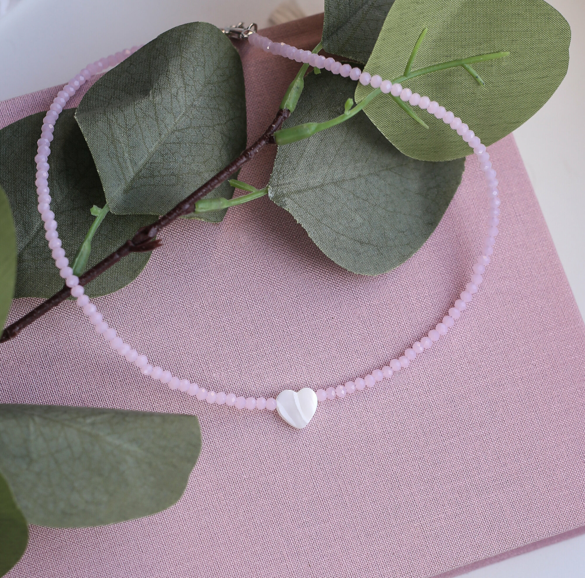 Колье, бисер, шпинель, керамика, перламутр