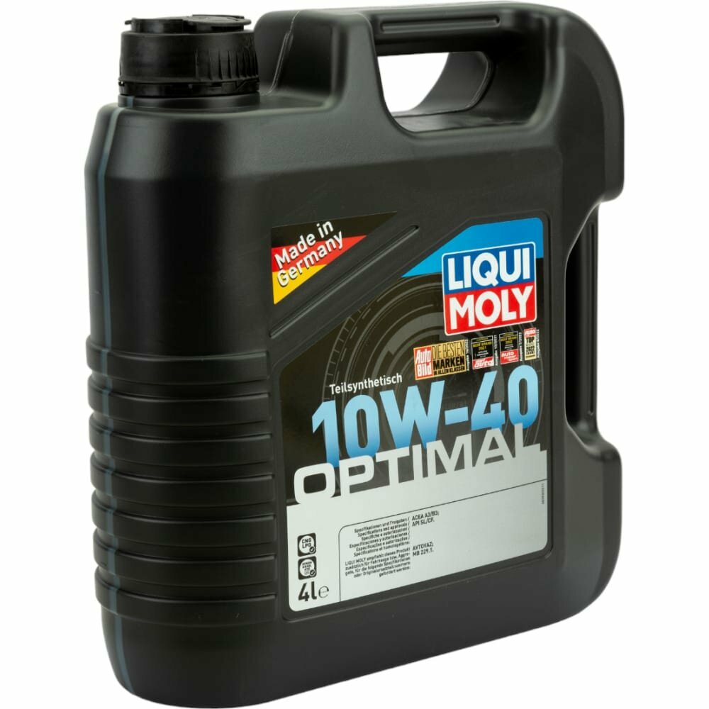 Полусинтетическое моторное масло 4л 10W-40 LIQUI MOLY Optimal 3930, российских марок