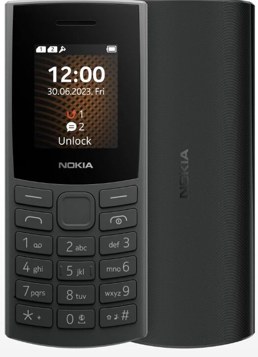 Сотовый телефон Nokia 106 (TA-1564) DS EAC, черный
