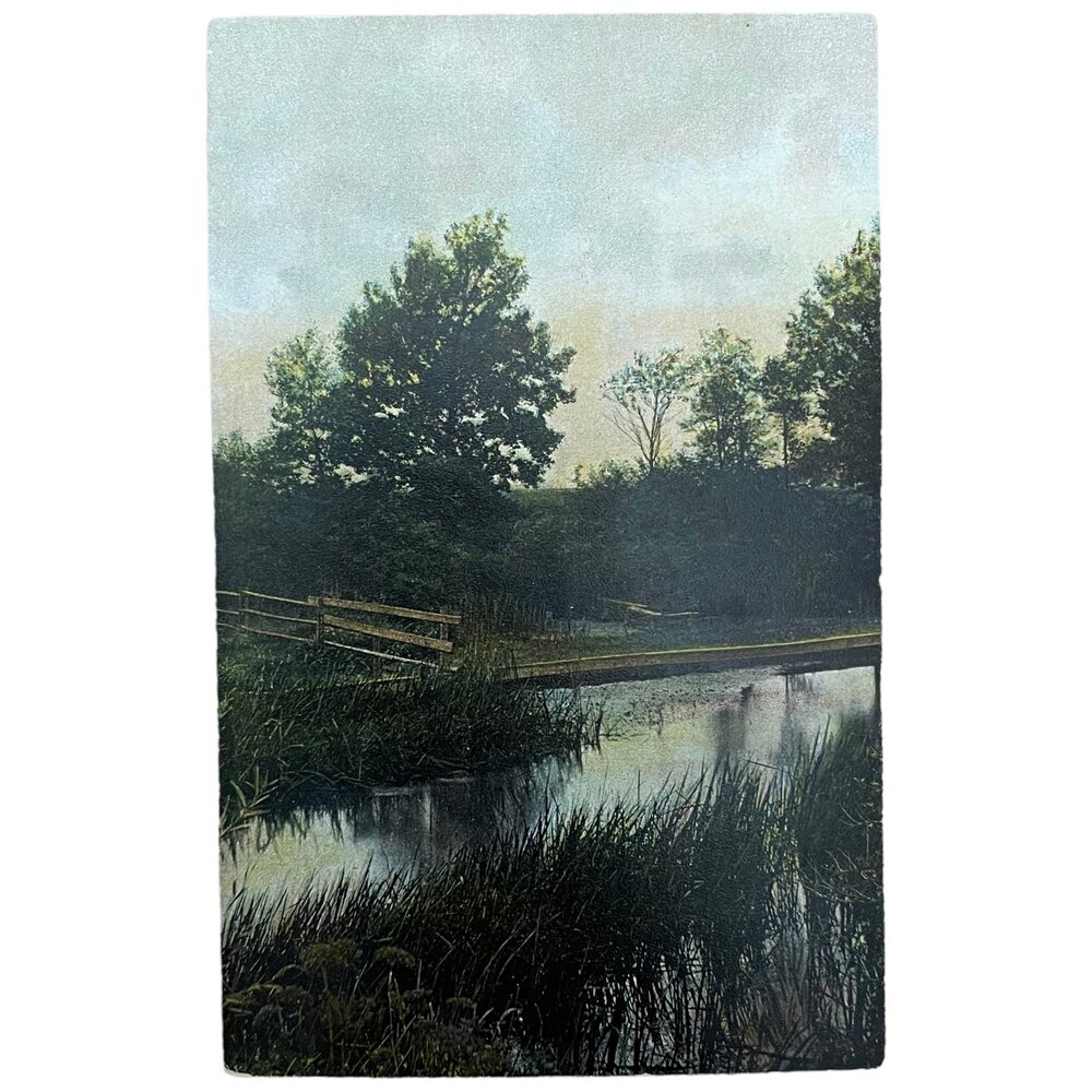 Почтовая открытка "Речка" 1900-1930 гг. Европа