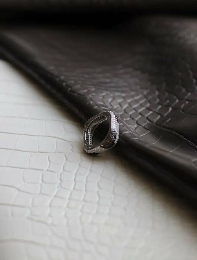 Кольцо дорожка, серебро, 925 проба