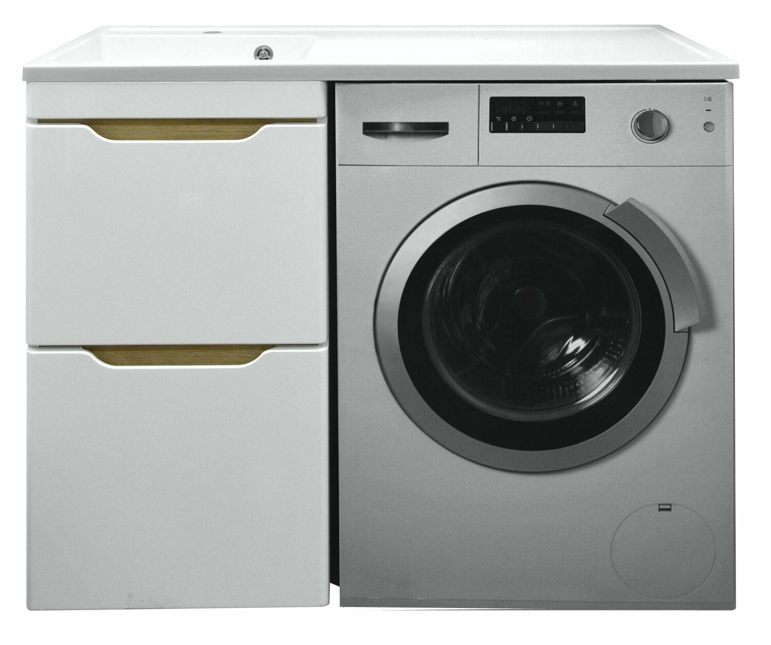 Комплект тумба с раковиной AZARIO Magenta 120 CS00078395 левая под стиральную машину