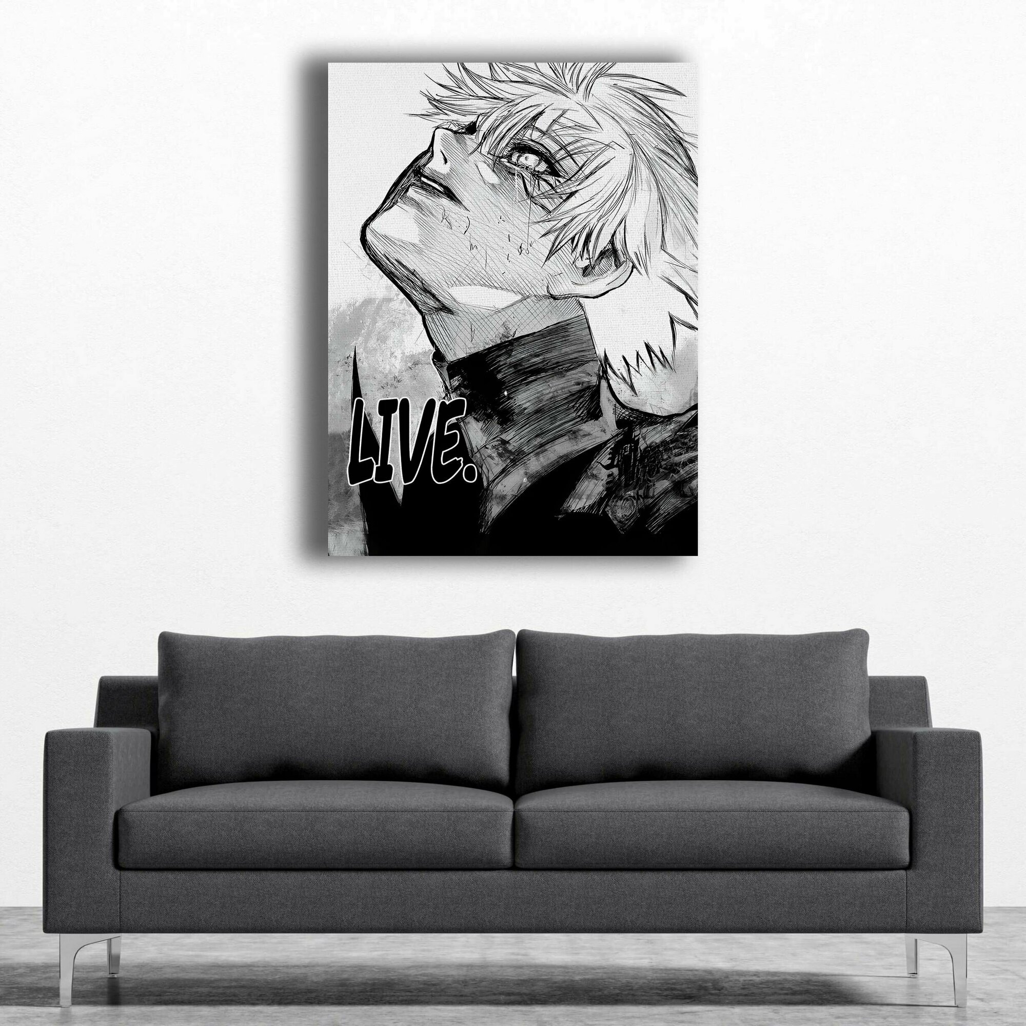 Интерьерная картина на холсте / dead inside / zxc 30*40