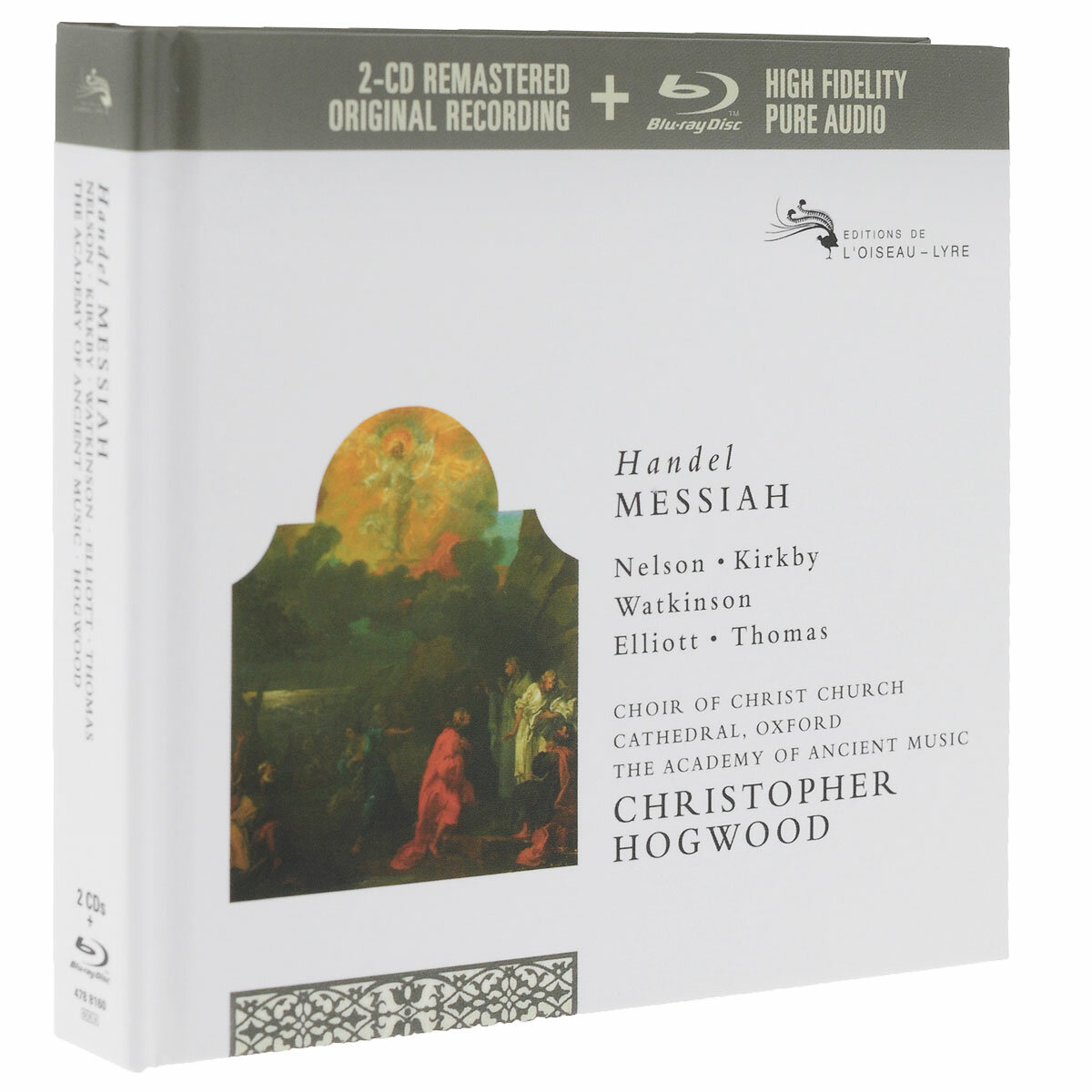 Handel: Messiah. Christopher Hogwood (3 (2 CD + 1 Blu-ray audio))