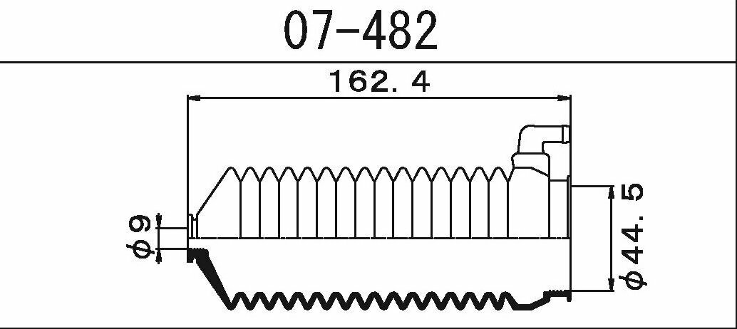 Пыльник рулевой рейки Maruichi 07-482