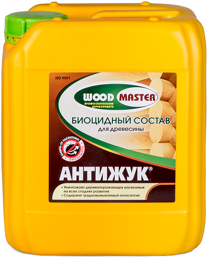 Биоцидный Состав Woodmaster Антижук 10л для Древесины.*