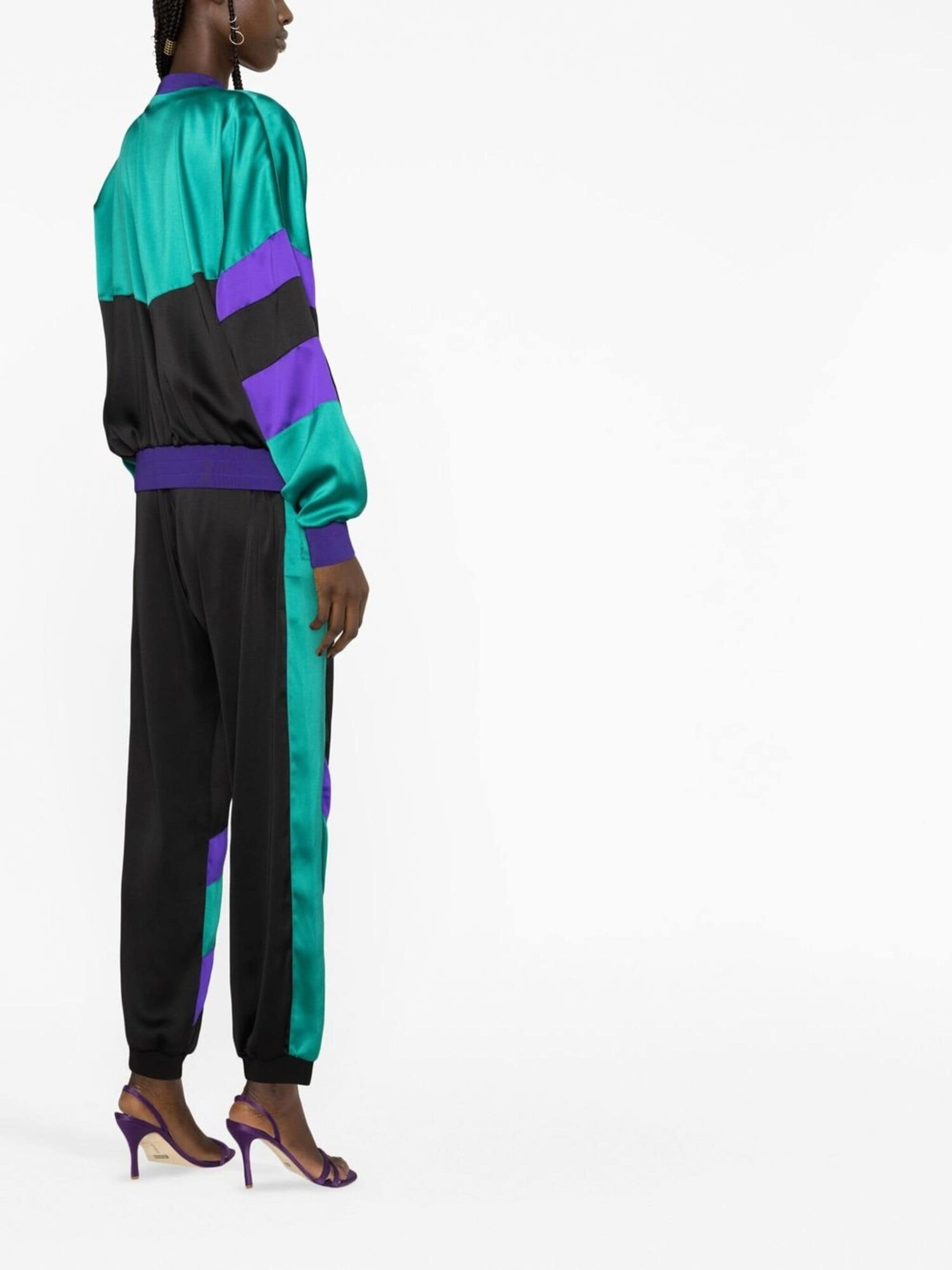 Куртка DSQUARED2 Colour-block bomber jacket, размер 38, green — фото 1