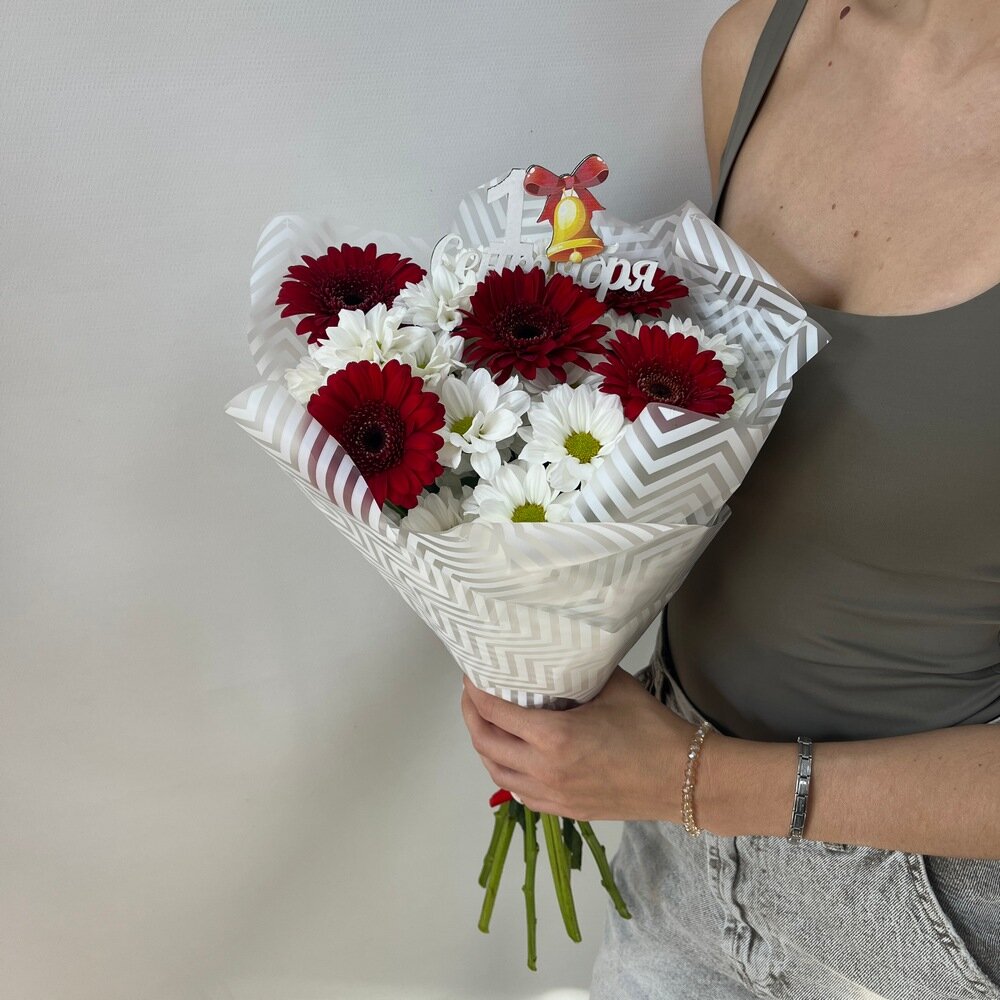 Авторский букет 36 - 1 сентября с герберой