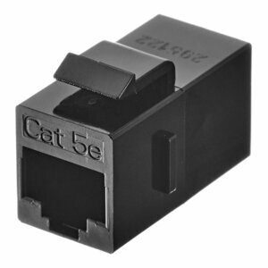 Проходной адаптер (444914) RJ-45 8P8C CAT5e черный (3 шт.)