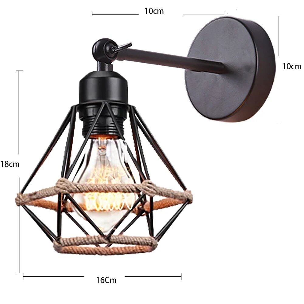 Настенный светильник ZHAOKE, индустриальный стиль