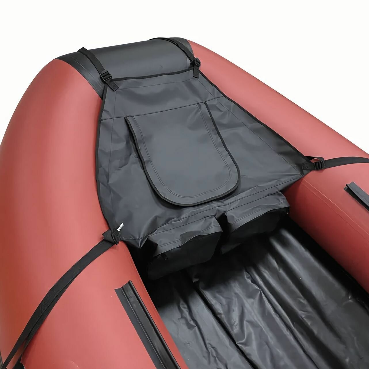 Носовая сумка для надувных лодок длиной 400-450 см, носовая универсальная, рундук в лодку пвх, большая, черная