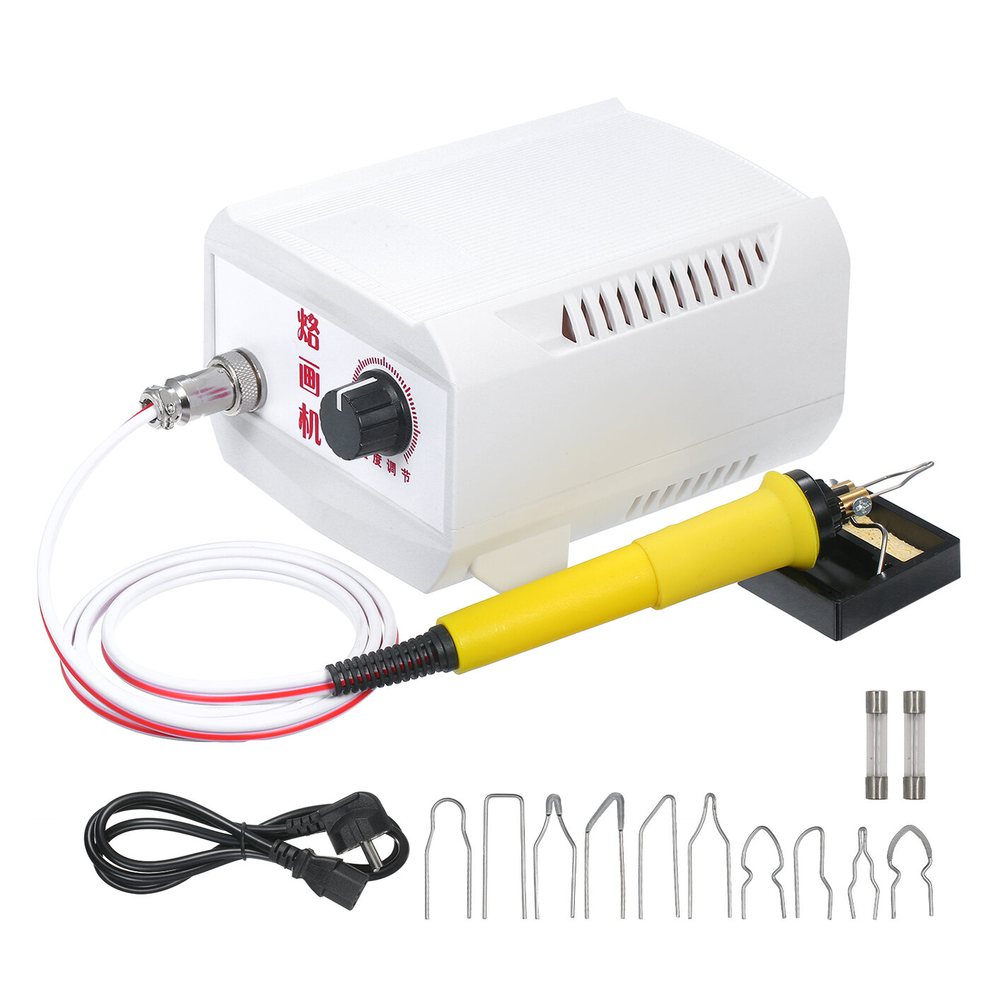 60W 110V-240V 18PCS Woodburner Набор инструментов для выжигания по дереву Регулируемый