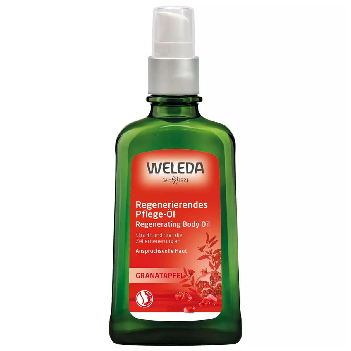 Гранатовое восстанавливающее натуральное масло для тела 100 мл, Weleda