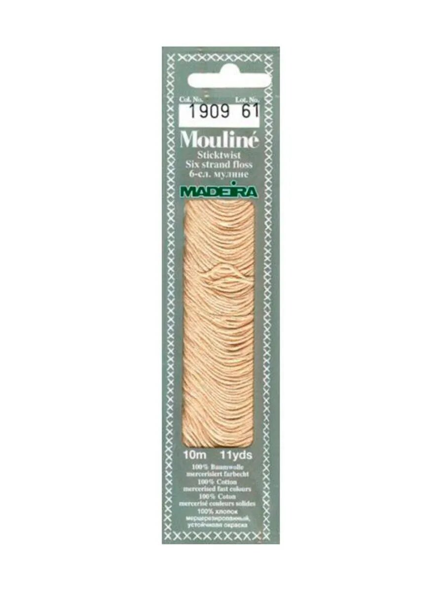 Нитки мулине для ручной вышивки Mouline №1909
