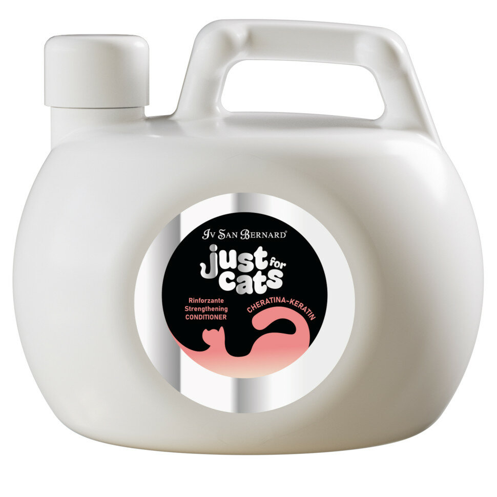 Iv San Bernard Just For Cats Keratin восстанавливающий кондиционер для кошек для любого типа шерсти - 1 л