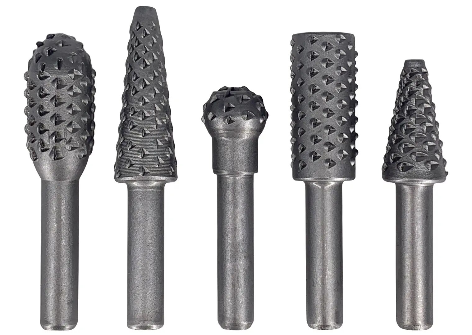 Набор борфрез по дереву Vertextools 0987-63, 5 шт.