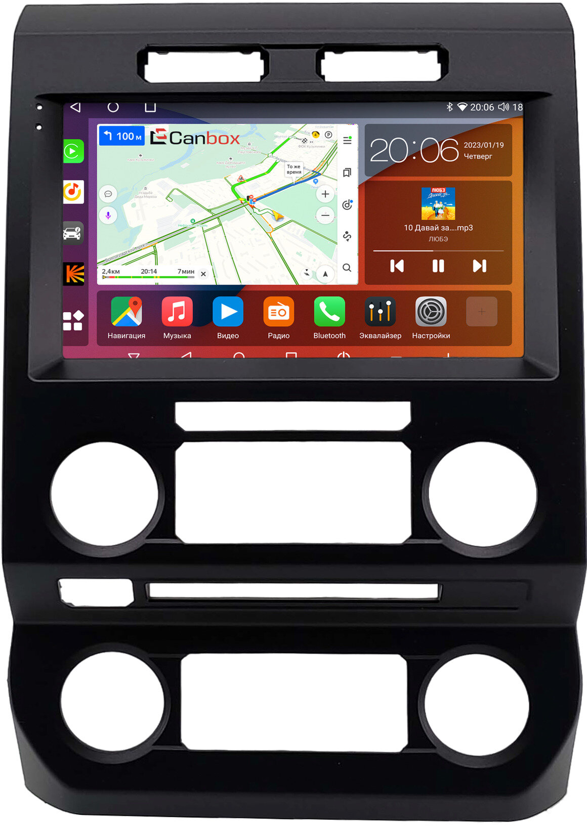 Штатная магнитола Canbox EVO 2K 5833-9-2628 Ford F-150 13 2014-2020 (Тип B) Android 14 (4G-SIM, 16/512, DSP, QLed, AI, 360)