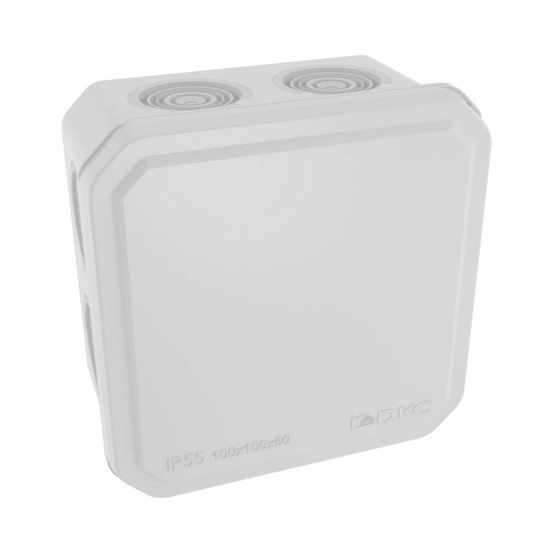 Коробка распределительная DKC с 8+2 кабельными вводами D25/20 мм IP55 серый 53800R