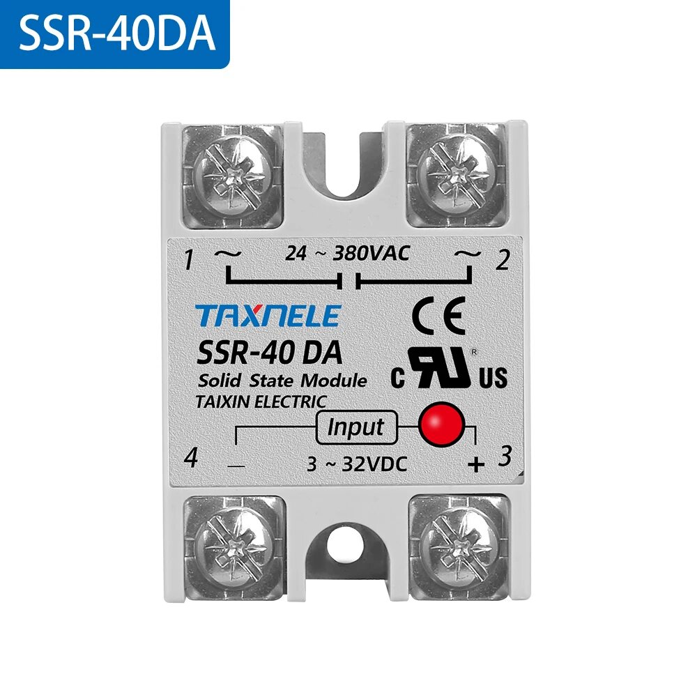 Однофазное твердотельное реле TAXNELE SSR-40DA SSR-25DA SSR-10DA SSR-40DA