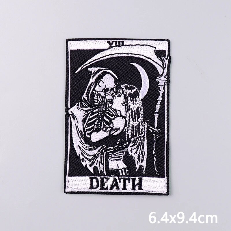 Вышитые патчи Demon Tarot pulaqi Черный, PE9301CT