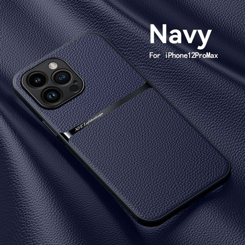 FASNYA Чехол для Apple iPhone 12 Pro Max /чехол-Кожа на Айфон 12 про макс Чехол для телефона с защитой камеры магнитный автомобильный держатель