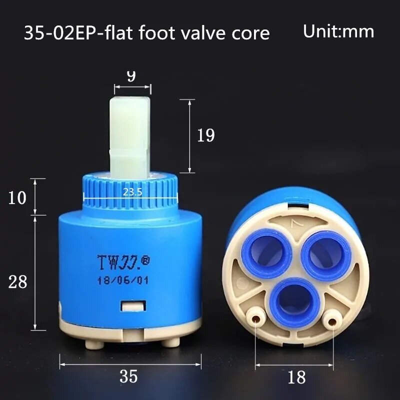 Картридж для смесителя с высоким вылетом 25мм/35мм/40мм, керамический картридж для крана, смеситель для кухни, ванной, раковины, душа