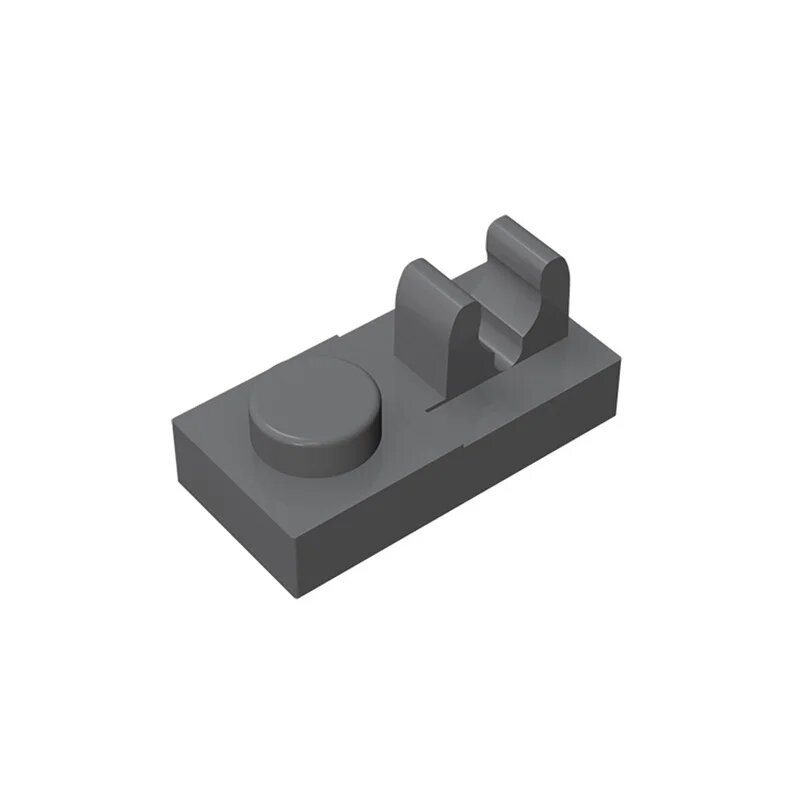 Серый строительный блок MOC 1x2, 10 шт. (199-dark grey)