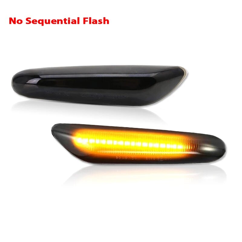 IJDM автомобильная лампа указателя поворота янтарного цвета для BMW E81/E82/E87/E88 E90/E91/E92/E93/E46 M3 E60/E61 1 3 5 X серии передние боковые габаритные фонари No Sequential Flash