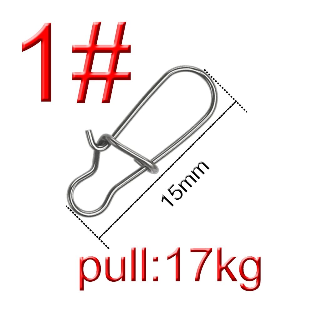 Крючок поворотный 1#, 15 мм, 17кг, белый, size 1