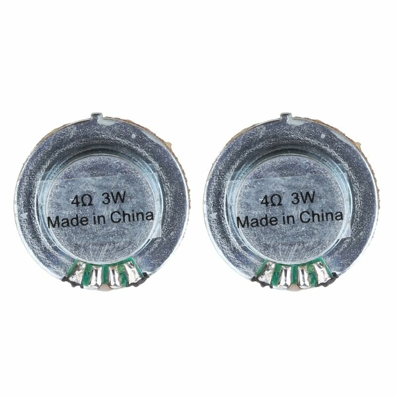 2 резонансных динамика, диаметр 27 мм, 4 Ом, 3 Вт