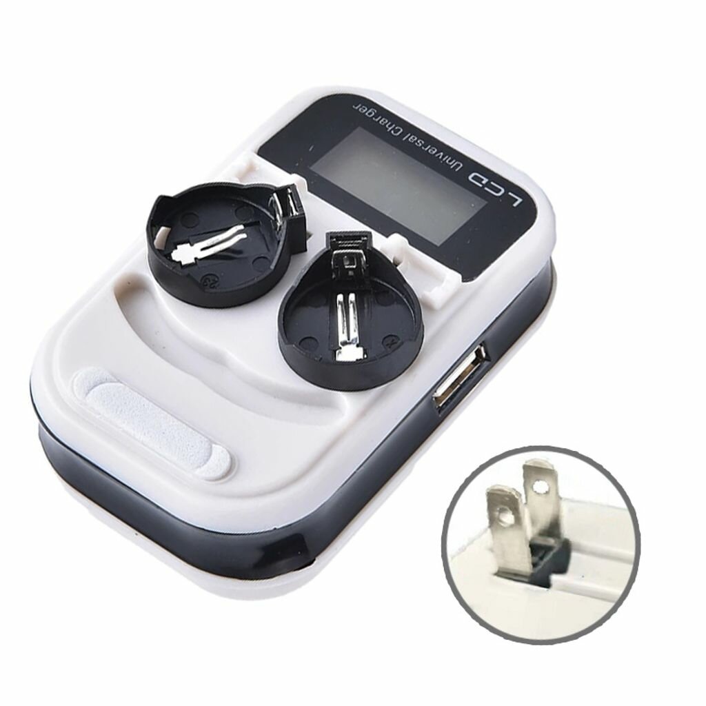 Зарядное устройство для батареек LIR2032, Штепсельная Вилка США - A