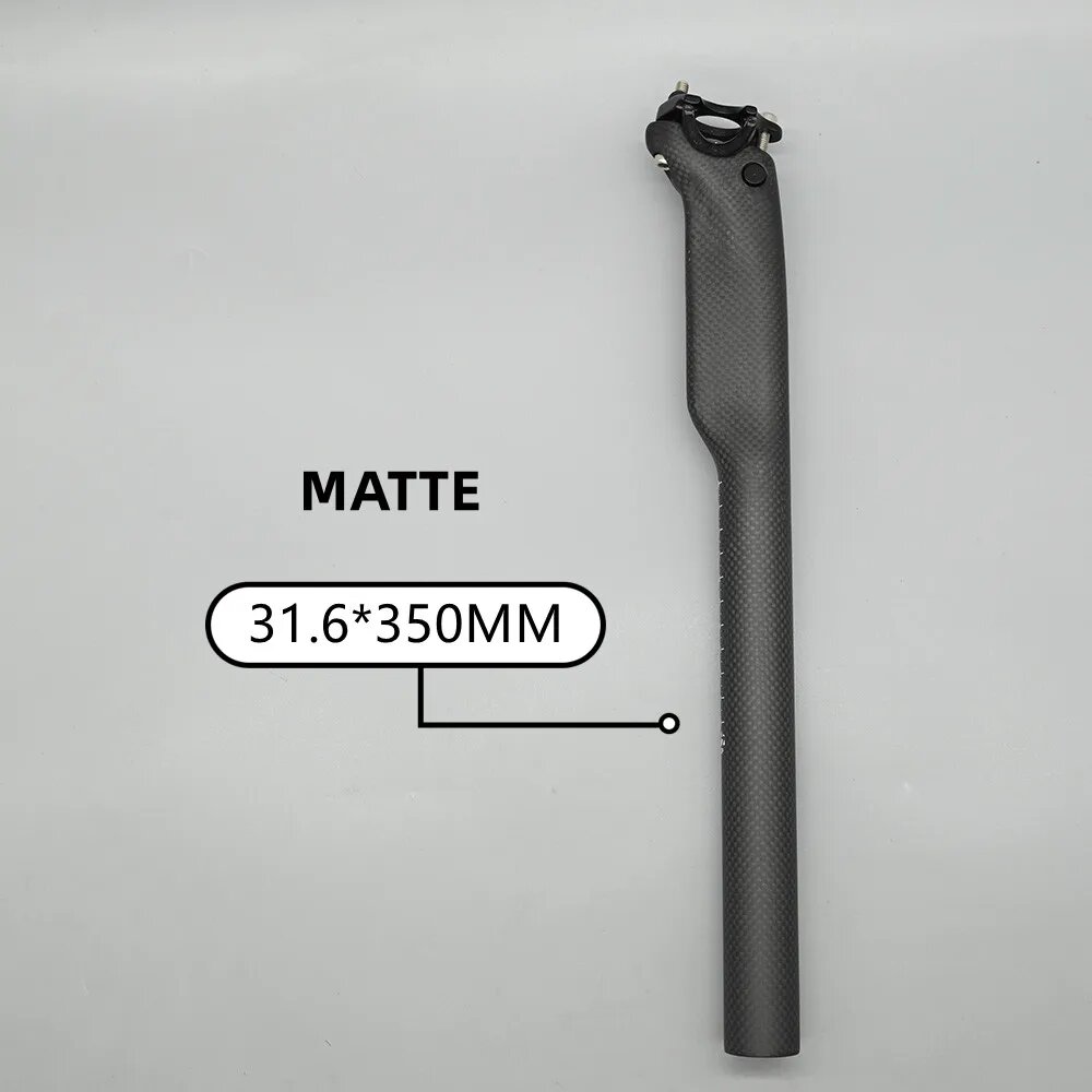 Матовый углеродный подседельный штырь MTB 27.2/30.8/31.6x350/400 мм Matte 31.6-350mm