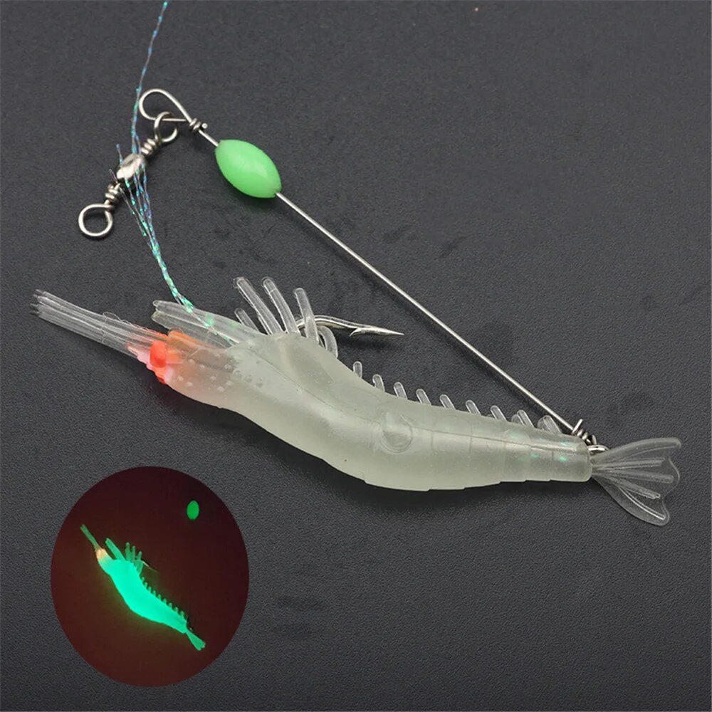 Светящаяся креветка Fishinapot 7,5 см