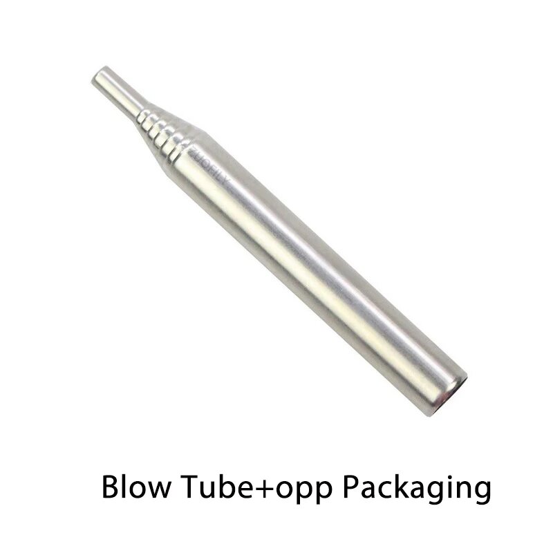 Телескопическая трубка для розжига огня из нержавеющей стали Белый, Blow Tube(opp)