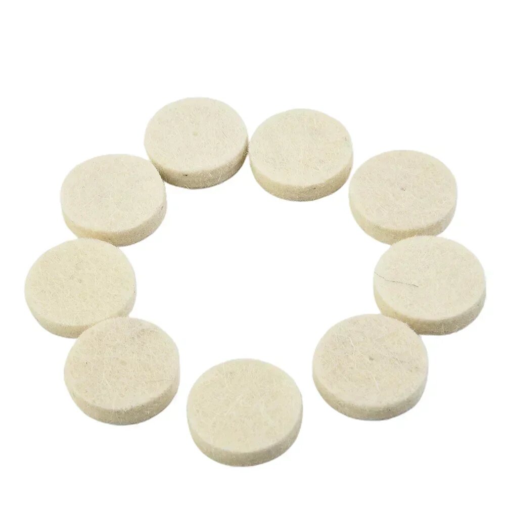 50 шт, полировальные диски, 25 мм, шерстяной фетр, полировальная подушечка, круглый круг + 2 * ручка для вращающегося инструмента, полировальные шлифовальные подушечки