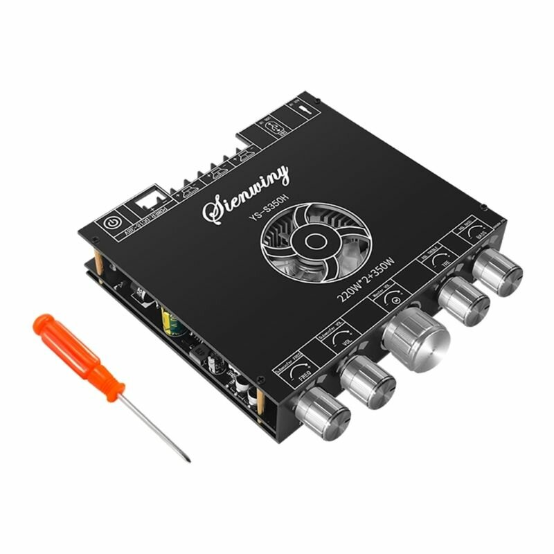 2.1-канальный TPA3255 Bluetooth-совместимый модуль платы усилителя мощности, высокий и низкий сабвуфер, 220 Вт x 2 + 350