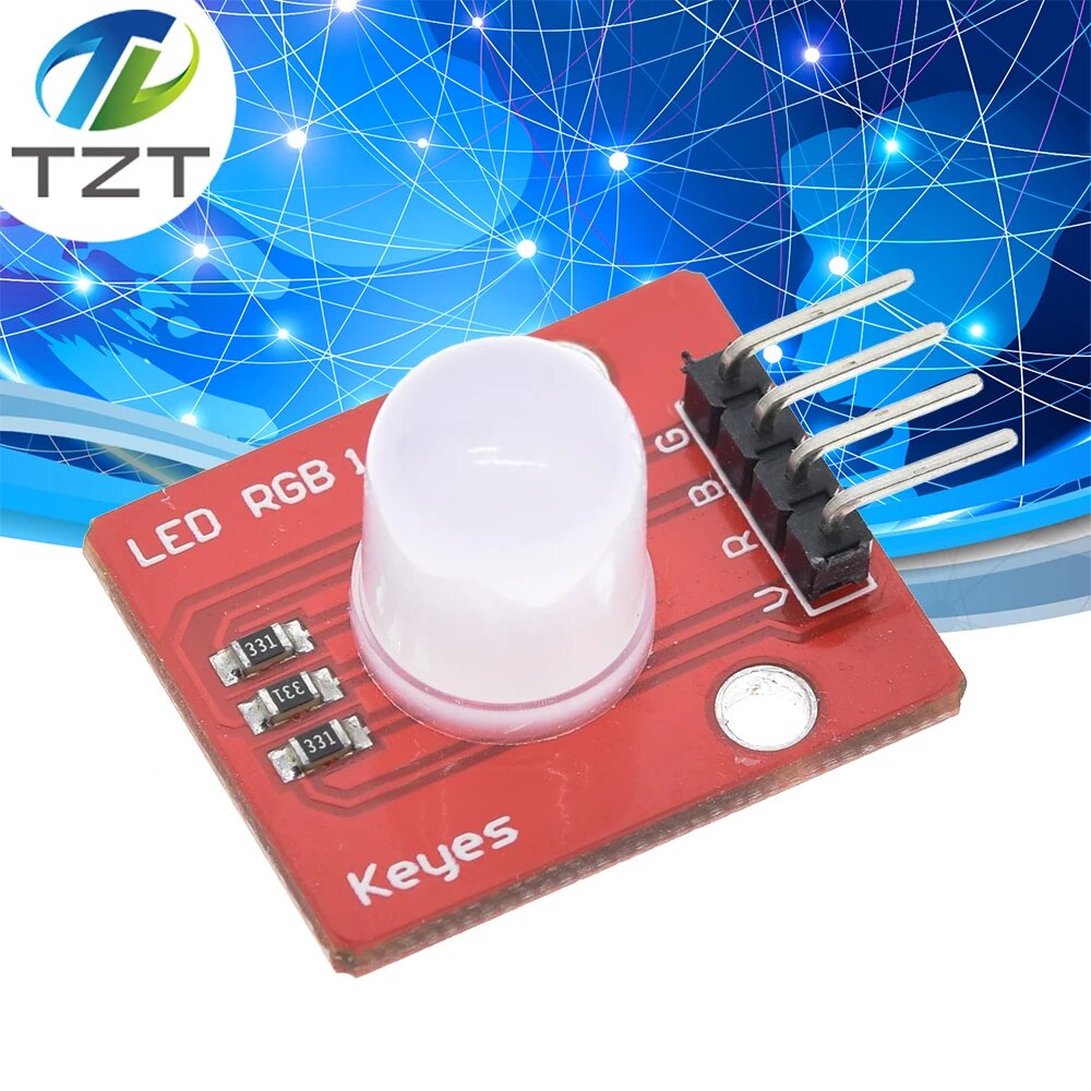TZT 10 мм полноцветный RGB светодиодный Module140C5 электронные строительные блоки для Arduinos DIY Starter Kit