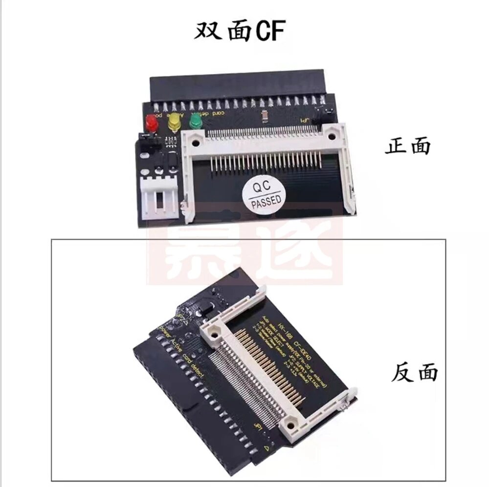 Настольный параллельный порт ide преобразователь карт CF кардридер CF toide40 pin может вставить две CF-карты master-slave перемычки Double sided