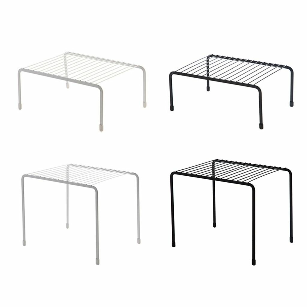 (1 шт.) Одноуровневый стеллаж для хранения вещей - малый - белый