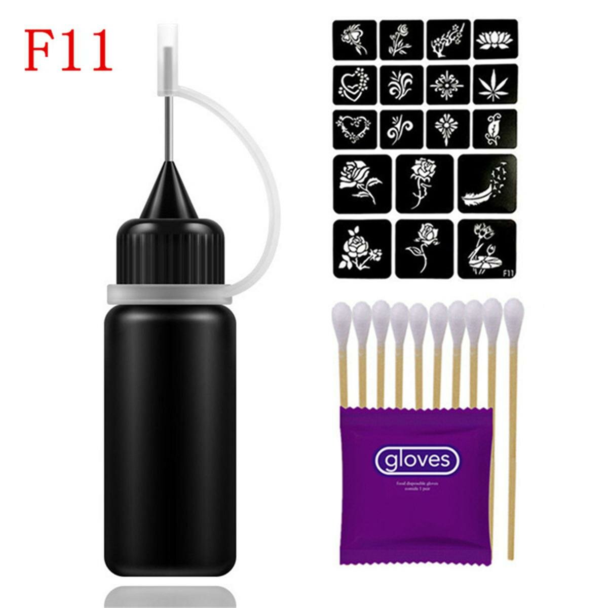 2X Временные чернила для татуировки Стойкие органические гель/чернила с экстрактом джагуа F11