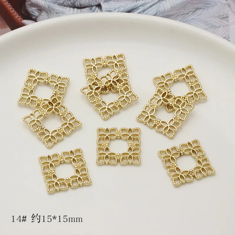 Подвески золотистого цвета «любящее сердце» для сережек