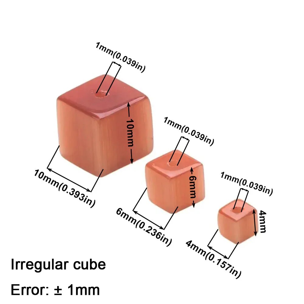 Оранжевые стеклянные бусины OLINGART кошачий глаз 4/6/10 мм 25 г 6MM 25G, Orange 25G