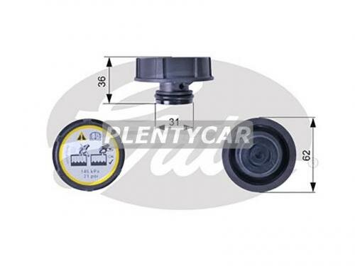 Крышка rc240 Gates RC240 Ford: 1301104 1224233 3M5H8100AC 3M5H8100AD. Ford Asia / Ozeania: 1301104 3M5H8100AD. Land