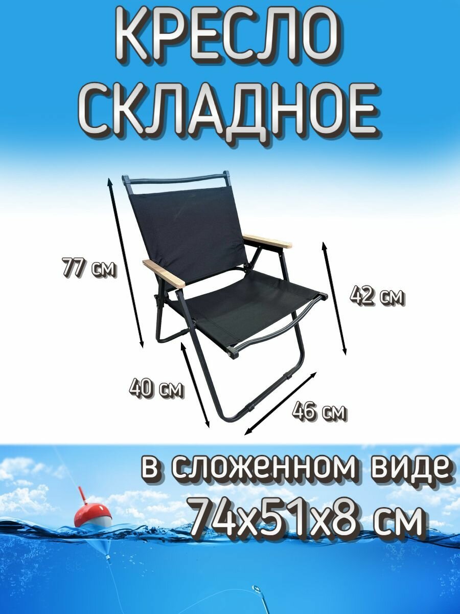 Кресло Fishing Master черное