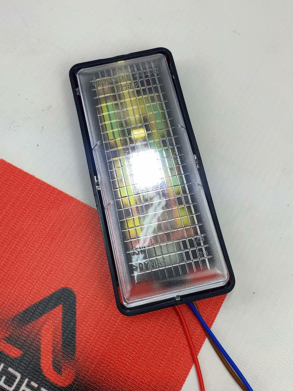 Плафон освещения освар, с диодной подсветкой, для авто, прозрачный