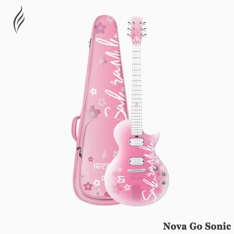 Умная электрогитара Enya Nova Go Sonic все в одном из углеродного волокна, 6 струн, 39', Делюкс-версия